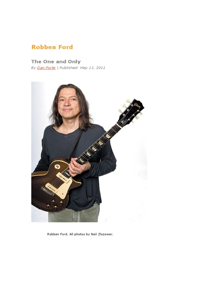 Robben Ford: The One and Only | PDF | Jazz | Guitars