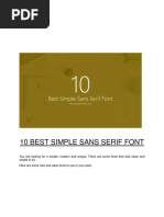 30 Font Tulisan Tangan Menarik | PDF