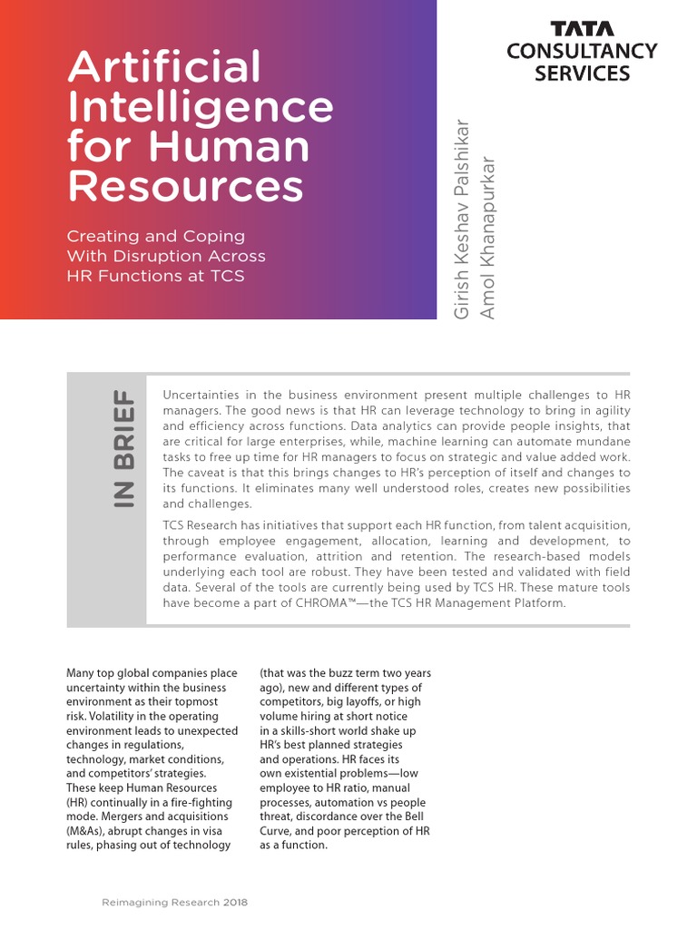 Artificial Intelligence For Human Resources | PDF | Analytics ...