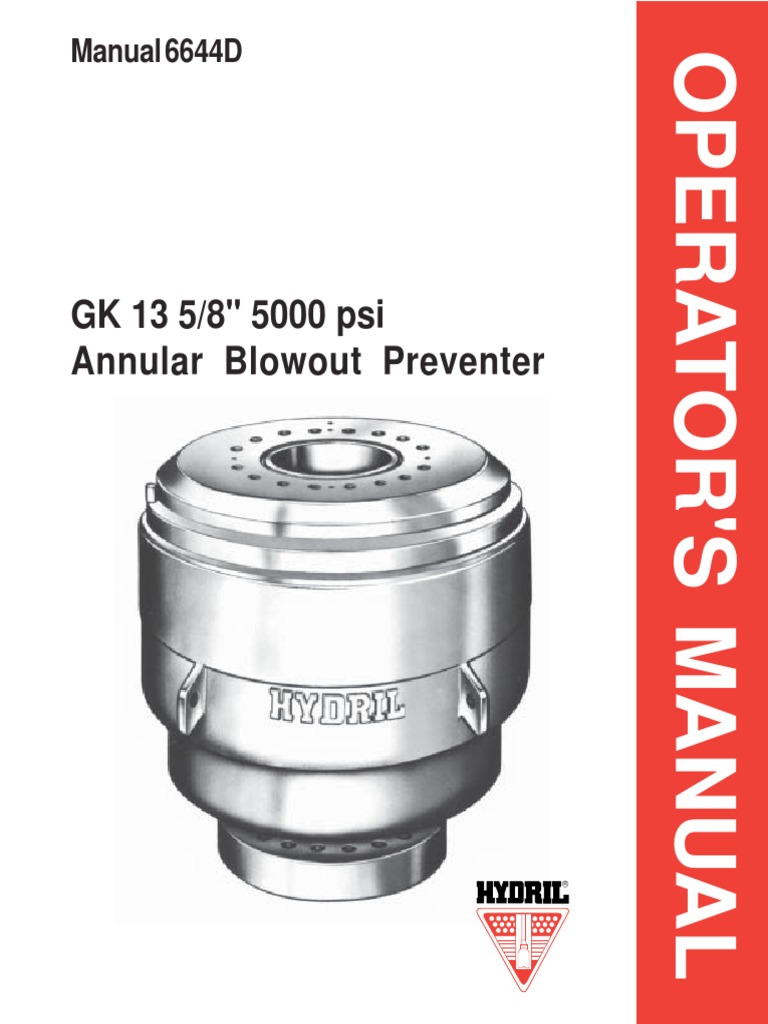 Hydrill 13'' - 5000 psi | Blowout (Well Drilling) | Pressure