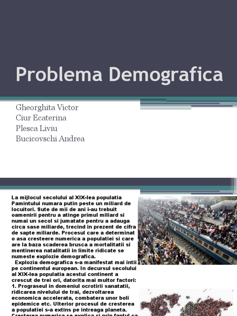 Problema Demografica | PDF
