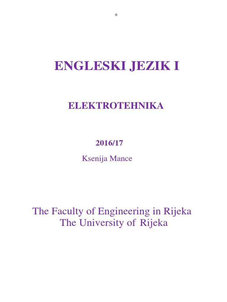 An English Reader For Electrical Engineers PDF | PDF | English Language ...