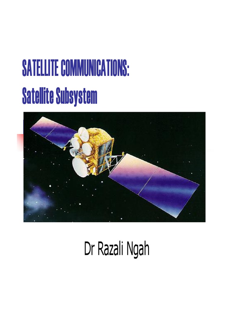 Satellite Comm Part II | PDF | Attitude Control | Satellite