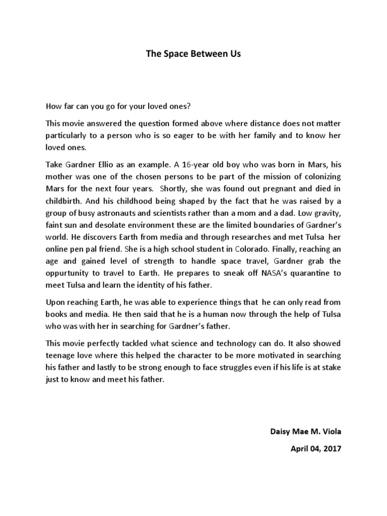 Sample Movie Review | PDF