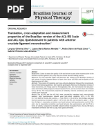 Anterior Cruciate Ligament Return To Sport After Injury (ACL-RSI) | PDF ...