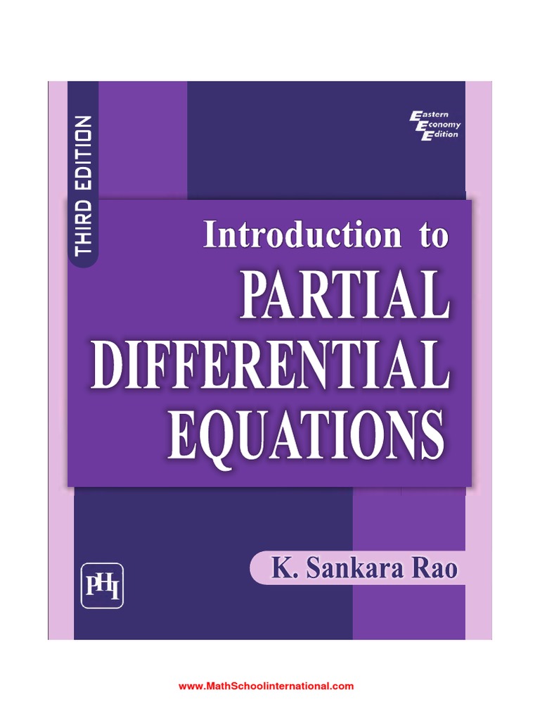 Introduction To Partial Differential Equations Third Edition by K Sankara Rao PDF | PDF ...