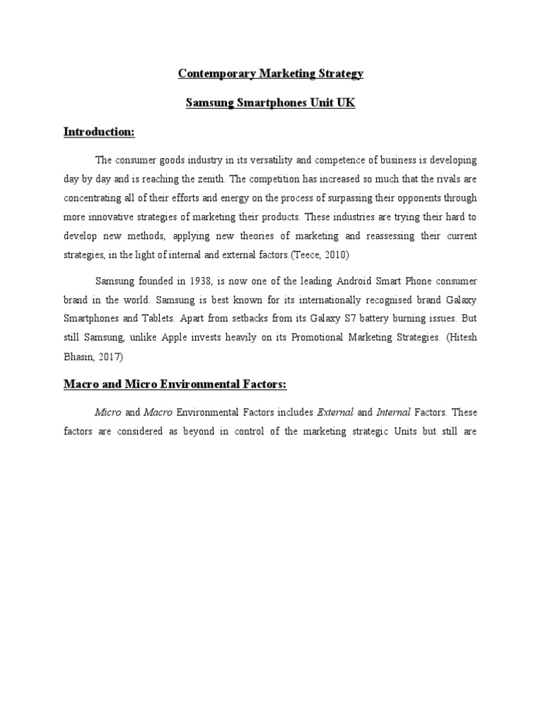 Contemporary Marketing Analysis | PDF | Smartphone | Marketing Strategy