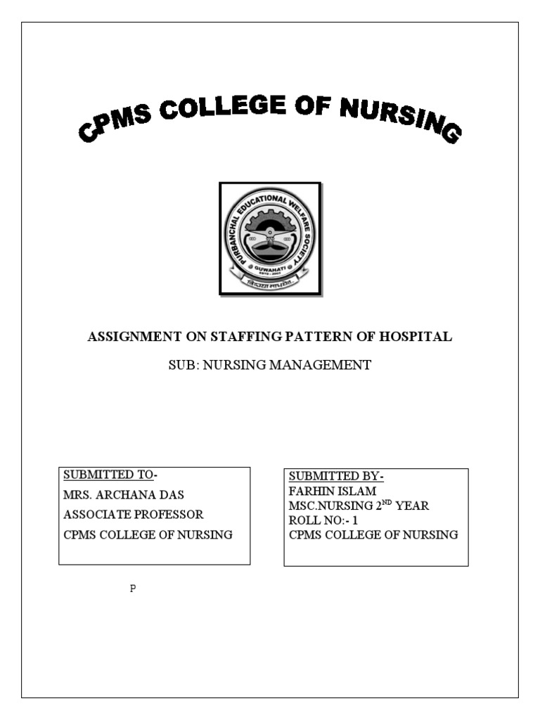 Hospital Staffing Pattern Analysis | PDF | Science & Mathematics