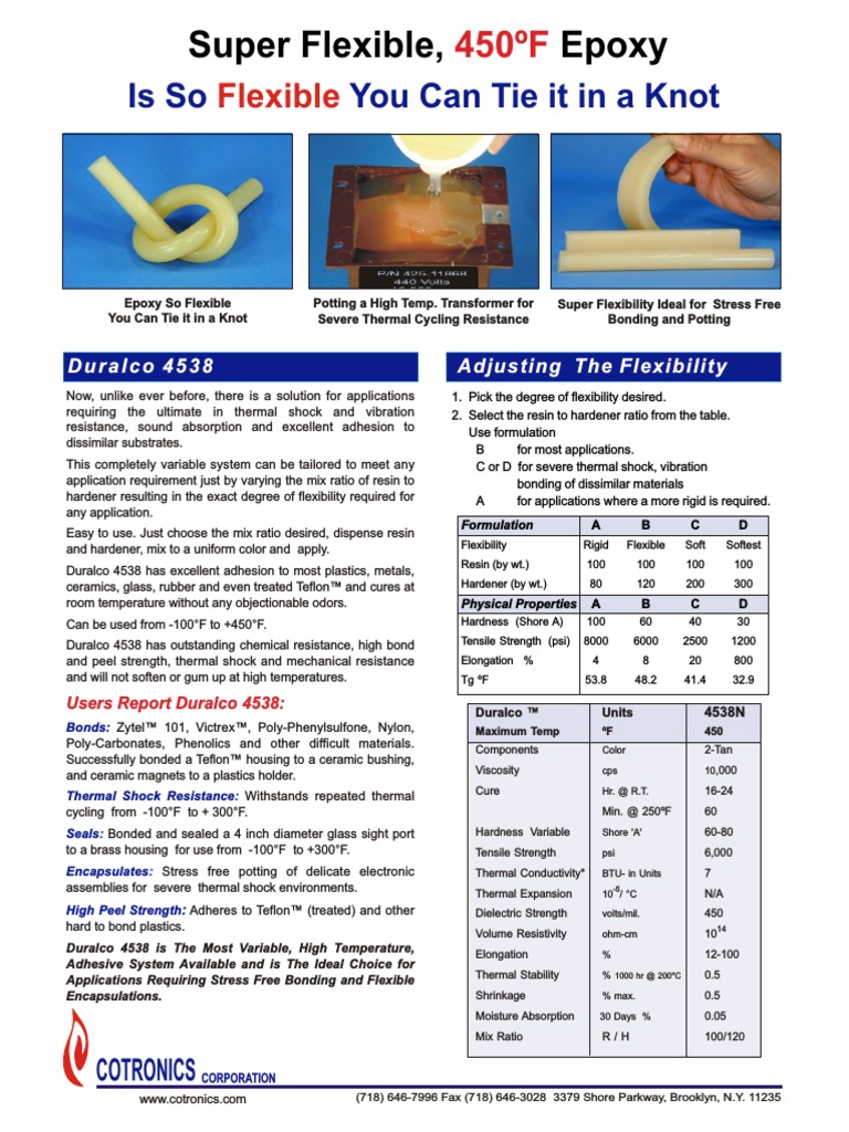 Super Flexible, Epoxy: Is So Youcantieitinaknot | PDF | Epoxy | Strength Of Materials