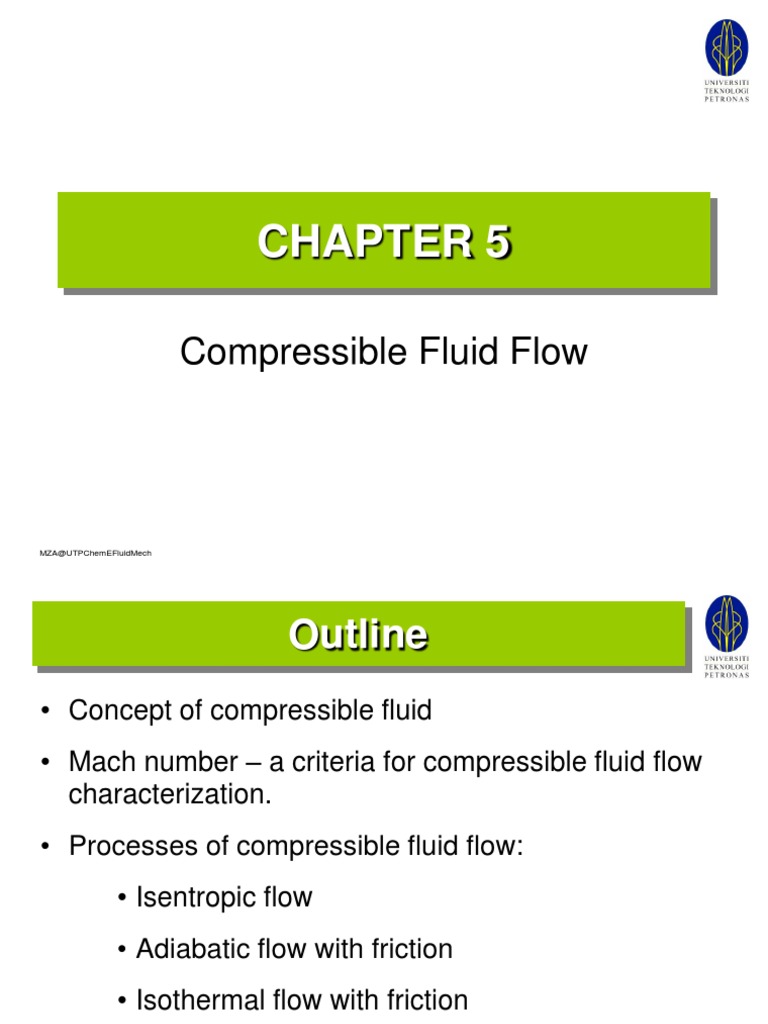 Chapter 05 COMPRESSIBLE FLUID FLOW | Compressible Flow | Fluid Dynamics