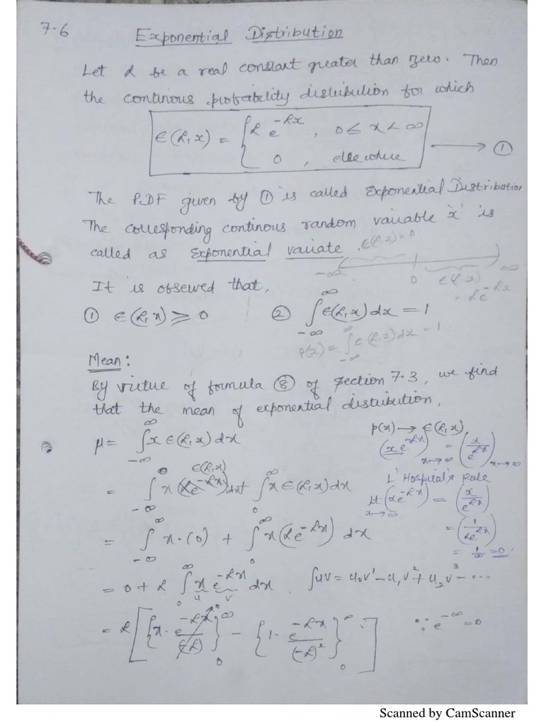 Exponential Distribution | PDF