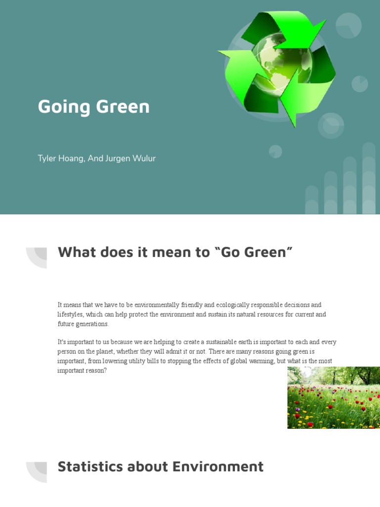 Going Green | PDF | Environmentalism | Reuse