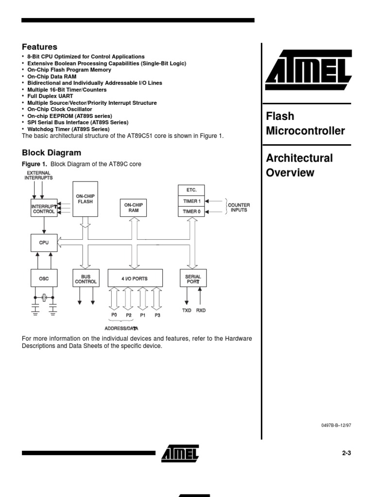Flash Microcontroller Architectural: Features | PDF | Digital ...