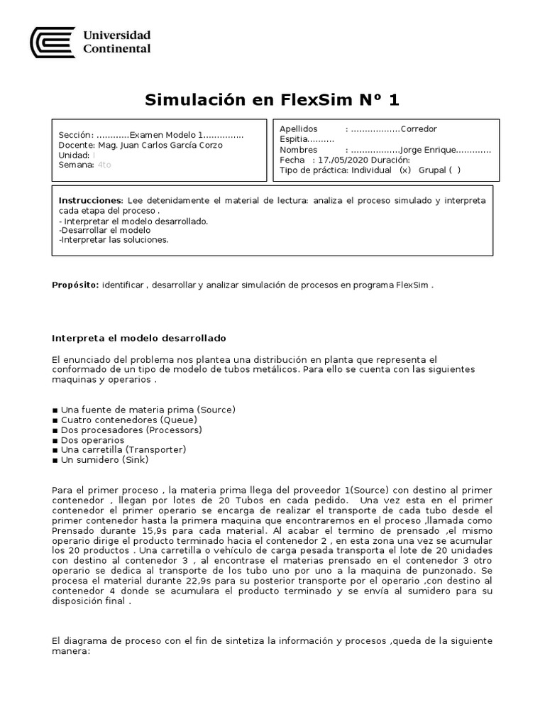 Simulación en FlexSim #1 | PDF | Simulación | Transporte