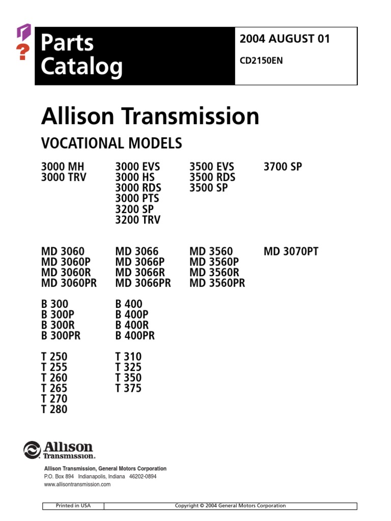 MD3000 Series Info | PDF | Clutch | Transmission (Mechanics)