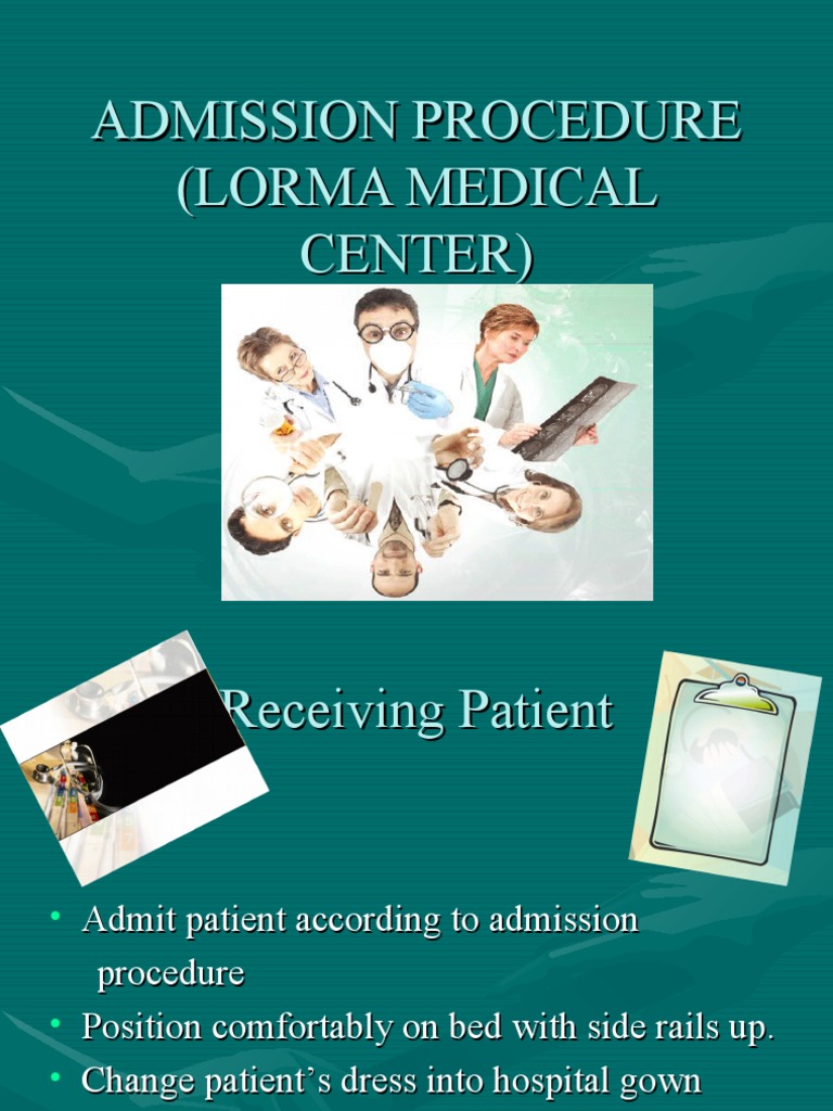 Admission Procedure (Lorma Medical Center) | PDF | Physical Examination ...