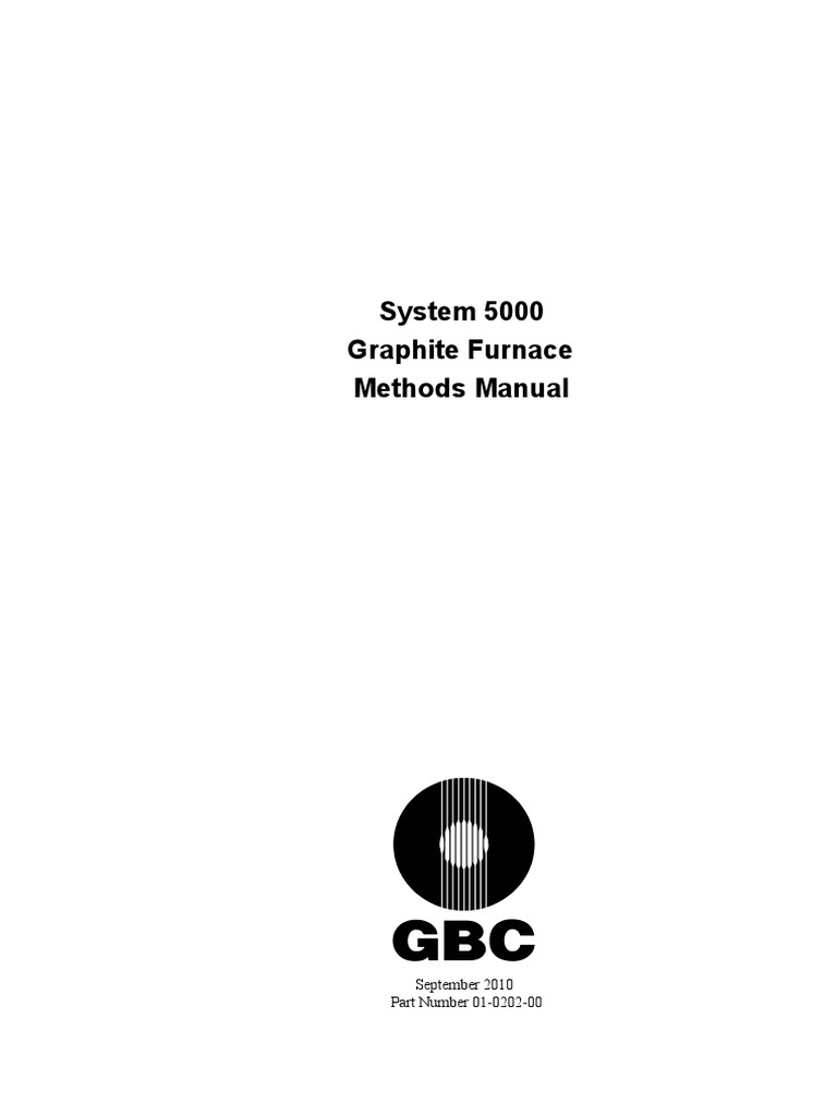 01-0202-00 System 5000 Methods Manual | PDF | Atomic Absorption ...
