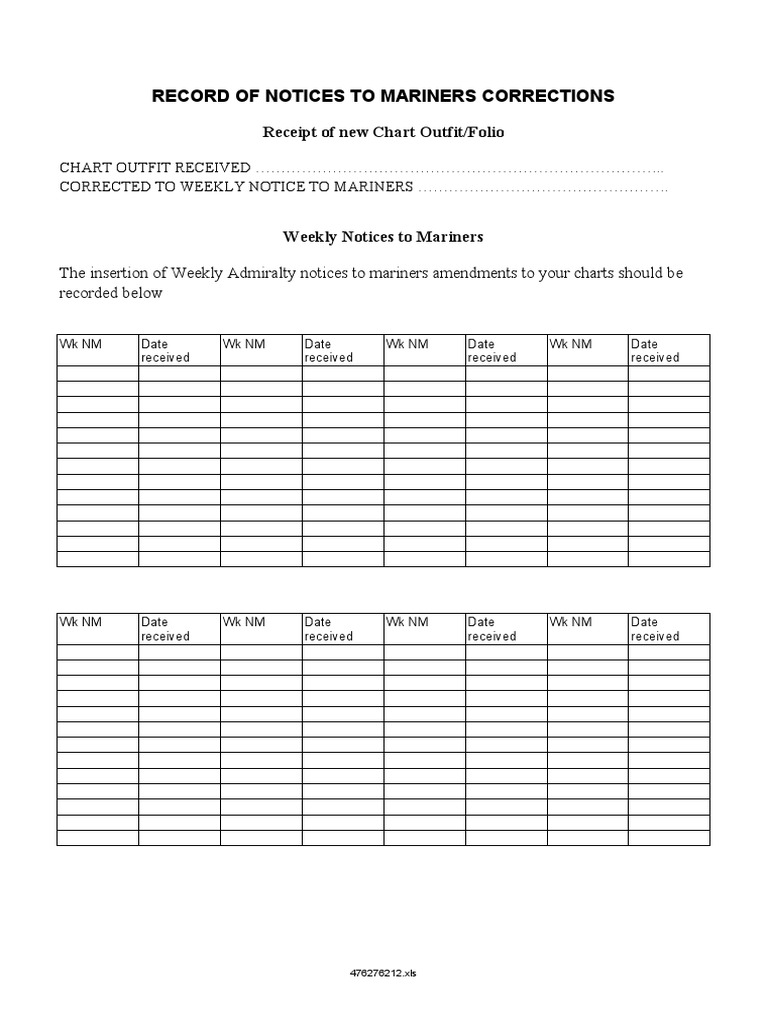 NP 133 A - Chart Correction Log | PDF | Service Industries | Hydrology
