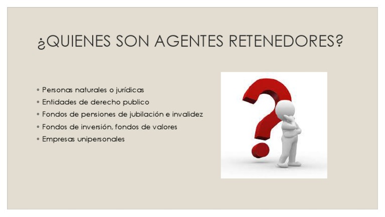 Quienes Son Agentes Retenedores | PDF
