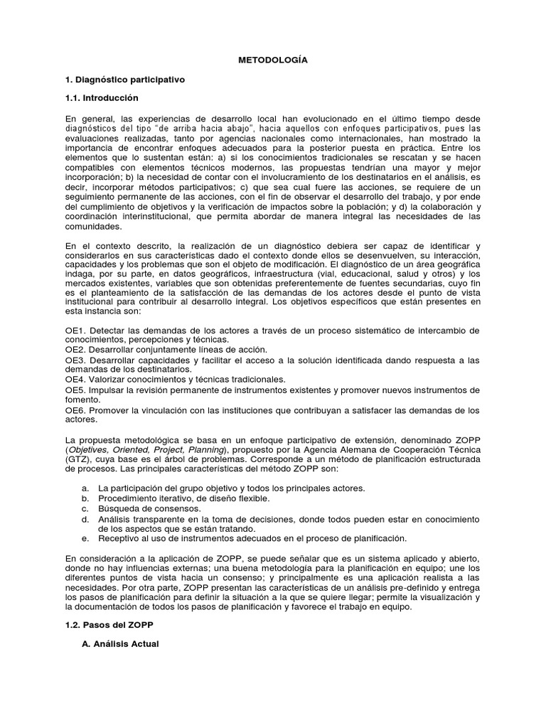 Metodologia PDF | PDF | Planificación | Calidad (comercial)
