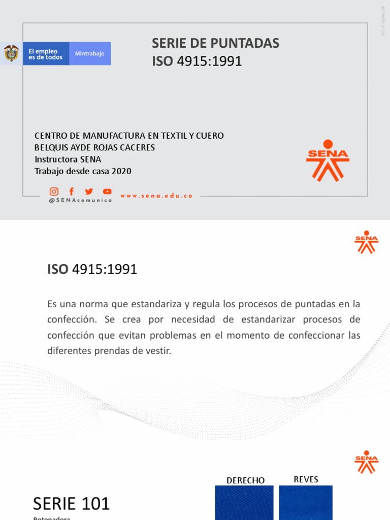 Presentacion Serie de Puntadas Iso 4915 | Descargar gratis PDF ...