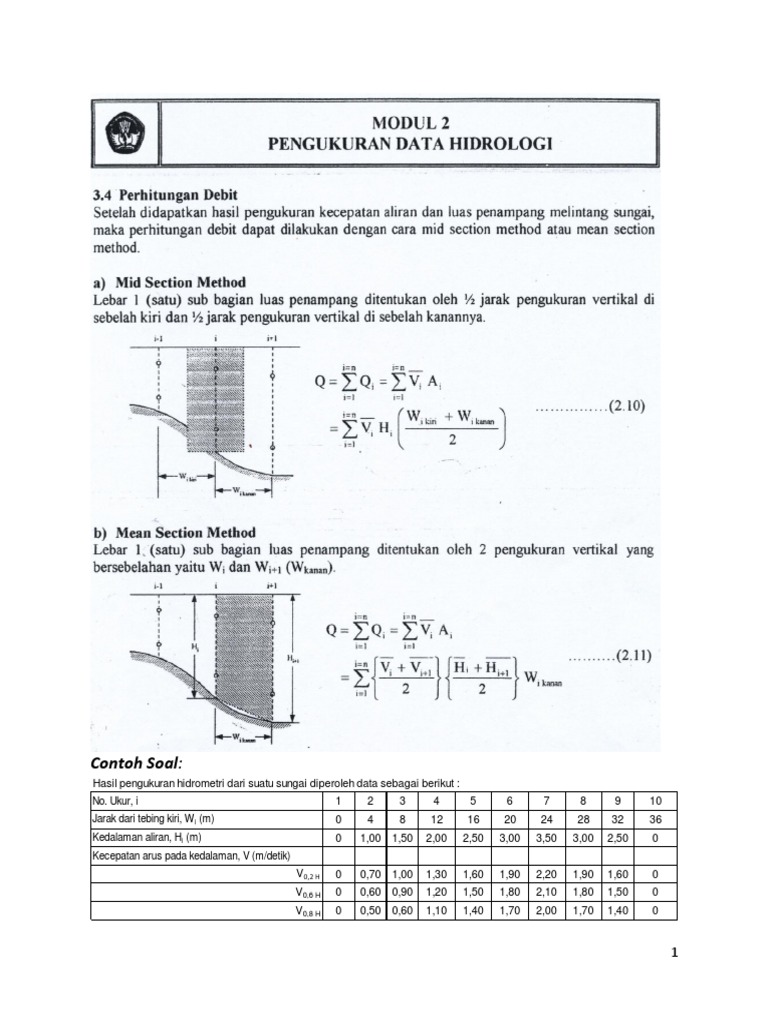 5.contoh Menghitung Debit-123 | PDF | Sains & Matematika