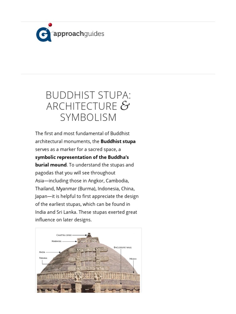Buddhist Stupa: Architecture Symbolism | PDF | Indian Religions | Nāstika