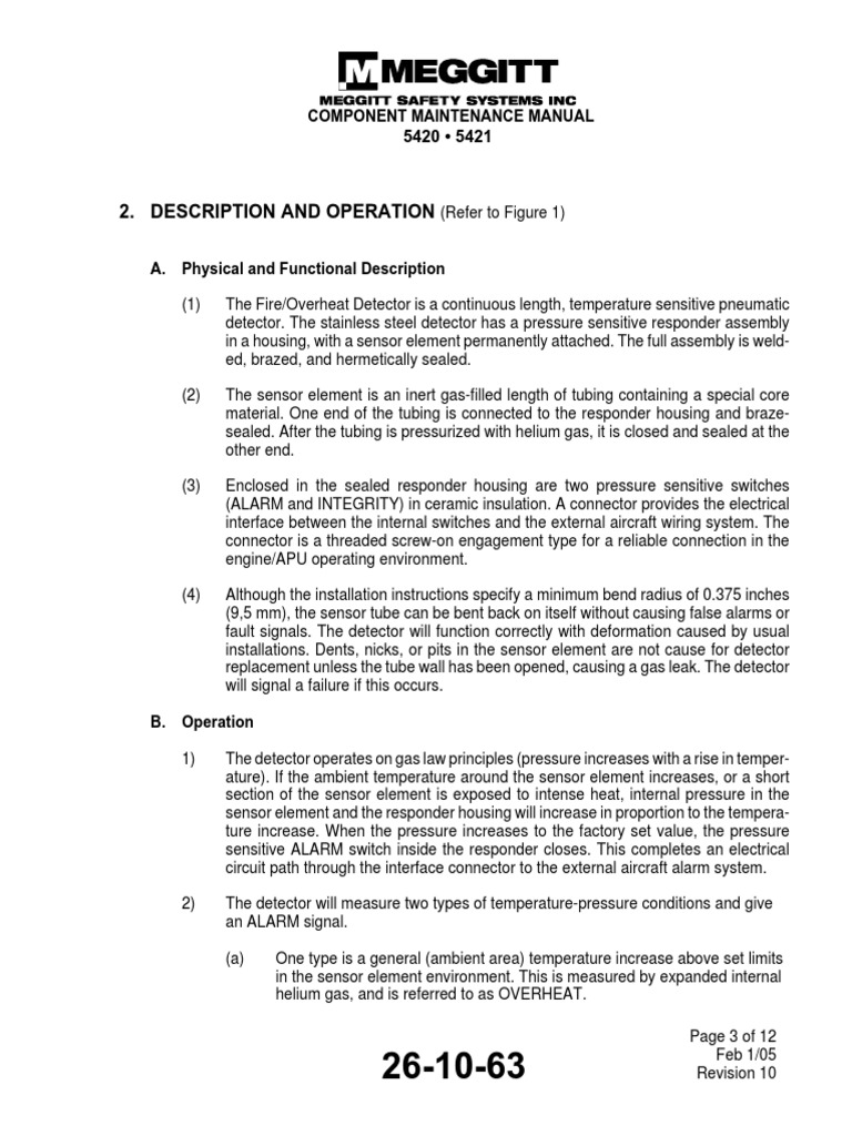 Description and Operation: Component Maintenance Manual | PDF | Pipe ...