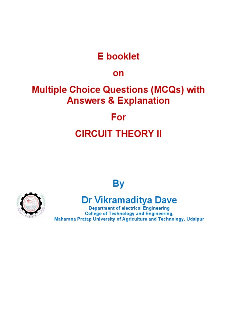 A Comprehensive Guide to Circuit Theory II: Multiple Choice Questions ...