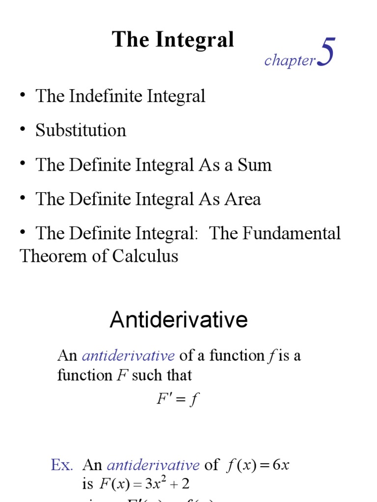 The Integral | PDF | Integral | Mathematical Relations