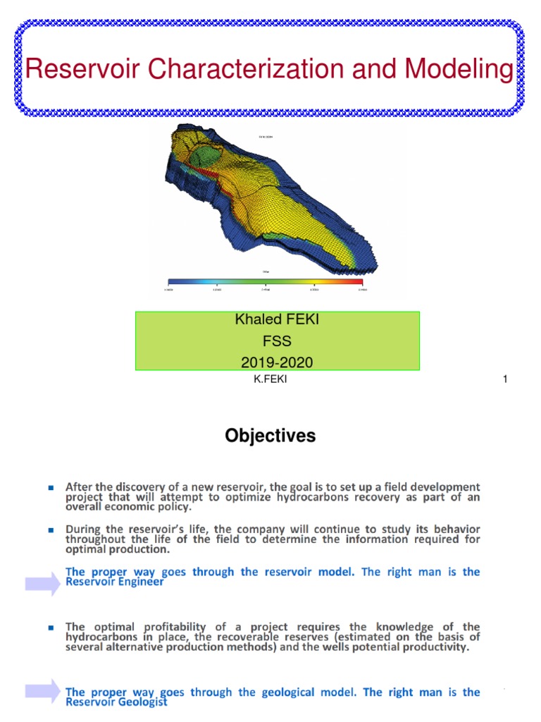 Reservoir Characterization and modelingFSS | PDF | Science & Mathematics