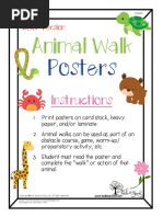 Animal Walk Cards 1 | PDF