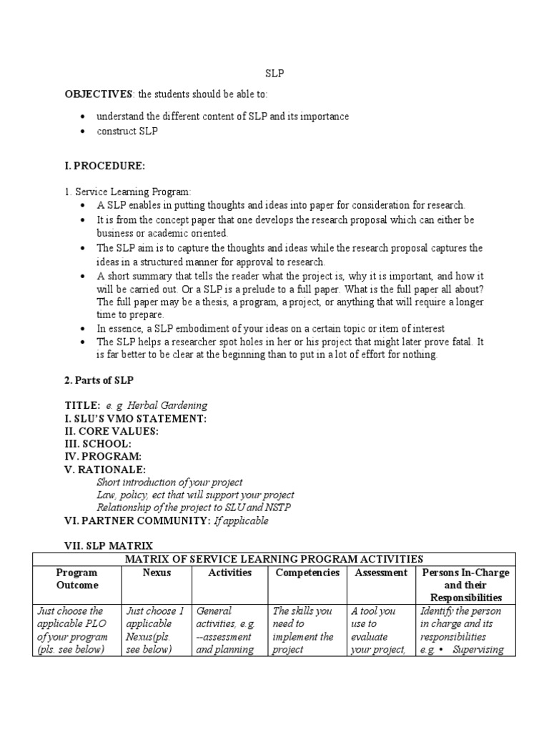 SLP Activity | Download Free PDF | Entrepreneurship | Competence (Human ...