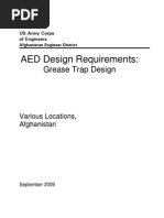 Design of Oil and Grease Traps Calculations Docx | PDF