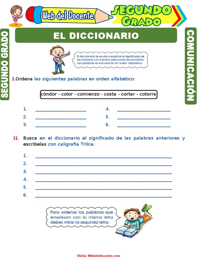 El Diccionario para Segundo Grado de Primaria | PDF