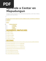 Números en Mapudungun | PDF