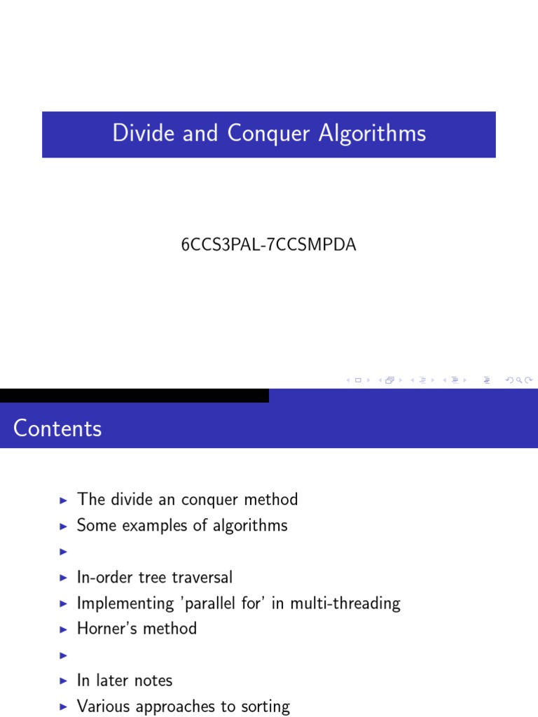 6A-Divide-Conquer CP PC | PDF | Discrete Mathematics | Algorithms And Data Structures