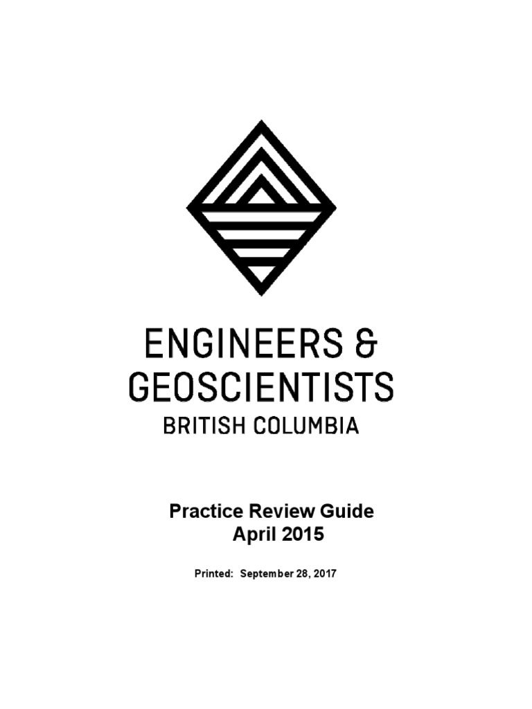 APEGBC Practice Review Guide | PDF | Engineer | Safety
