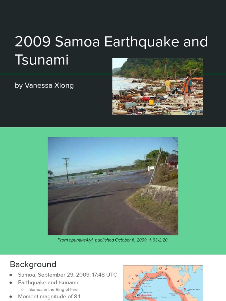 2009 Samoa Earthquake and Tsunami | PDF | Tsunami | Earthquakes