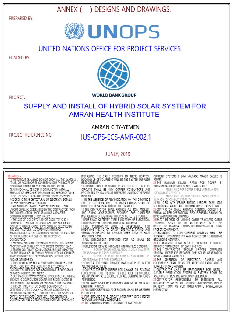 Lot (1) - RFQ-Drawing - AMRAN HEALTH INSTITUTE | PDF | Electrical ...