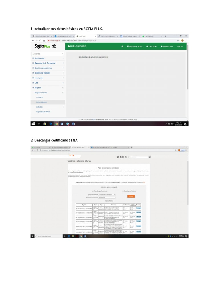 Guía Completa para SOFIA PLUS SENA | PDF | Negocios | Finanzas y dinero