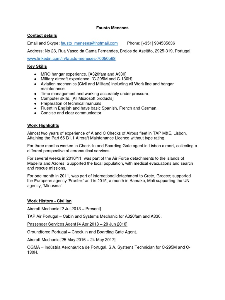 Fausto Meneses CV | PDF