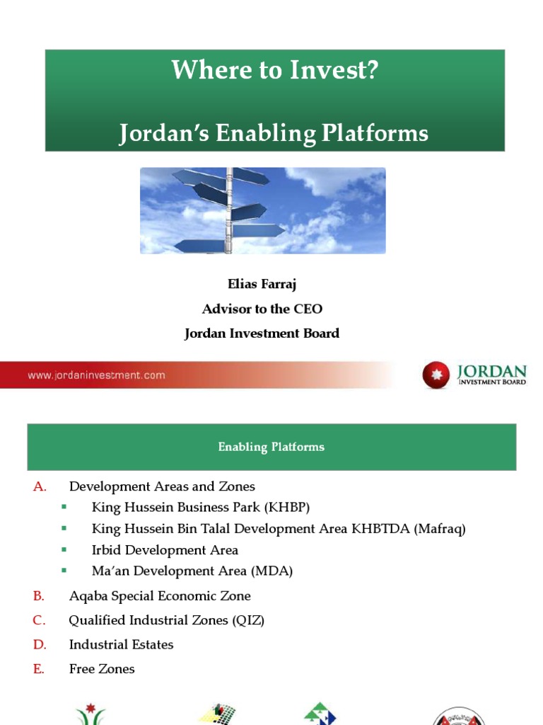 Where To Invest? Where To Invest?: Jordan's Enabling Platforms Jordan's ...