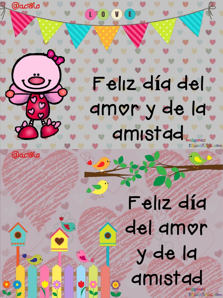 Tarjetas-Día-del-Amor-y-de-la-Amistad A Color | PDF