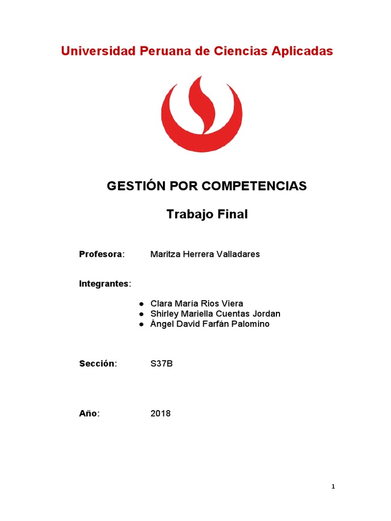 Trabajo Final GPC Upc | PDF | Gestión de recursos humanos | Business