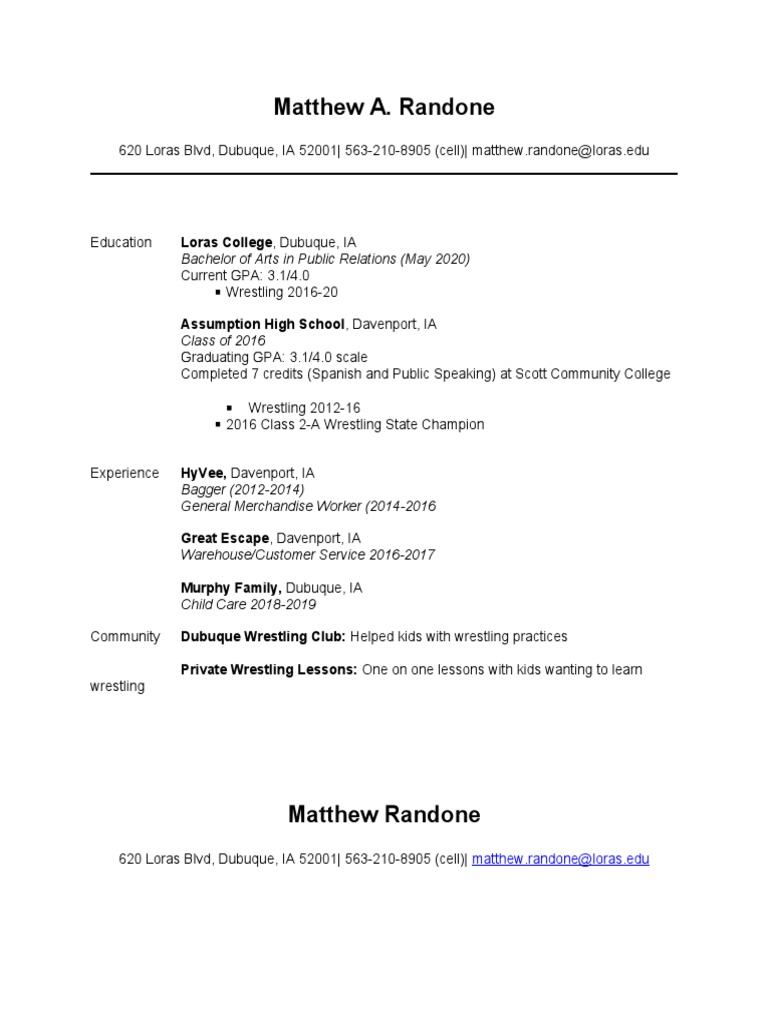Matthew Resume | PDF