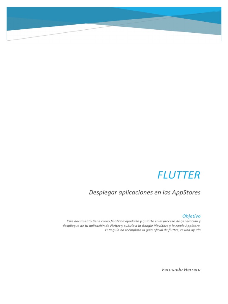 Guía de Despliegue Flutter en AppStores | PDF | App Store (I Os ...