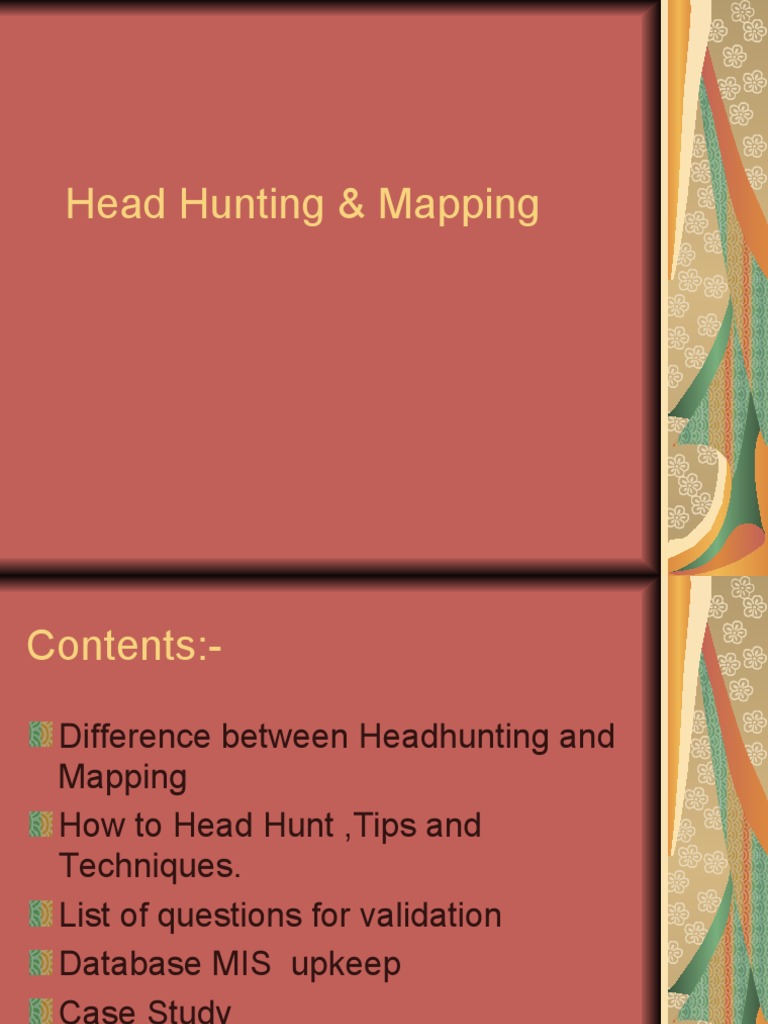 Head Hunting Mapping 158 | PDF | Business
