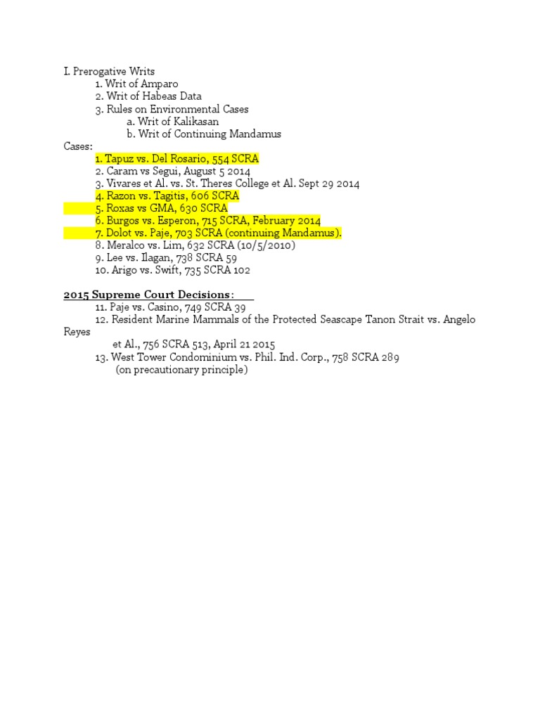 Writ of Habeas Data | Download Free PDF | Habeas Corpus | Privacy