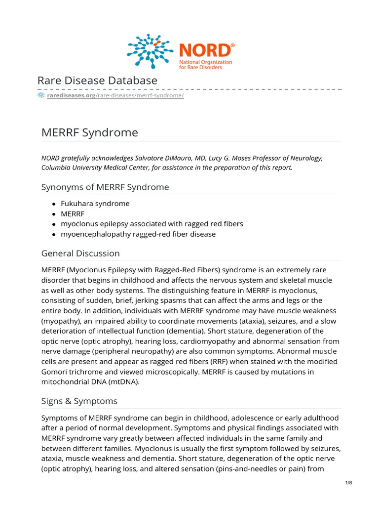 Rare Disease Database | PDF | Human Diseases And Disorders | Medicine